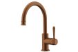 Adp Eternal Gooseneck Basin Mixer Brushed Copper – Faucet Bathroom